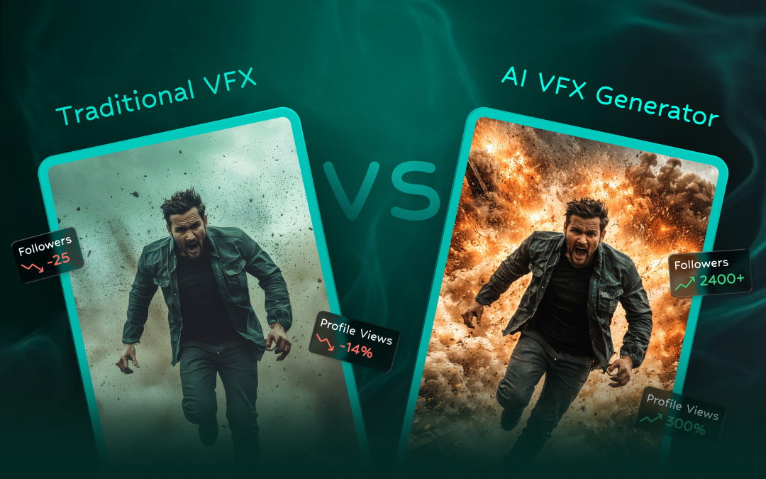 Traditional VFX vs AI VFX Generator | Time, Cost & Quality